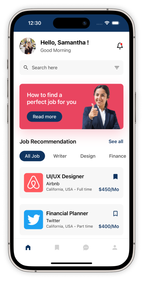 Job Classifieds App in React Native CLI | Job Finding App | Recruitment ...