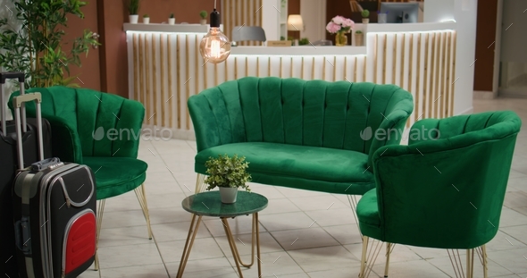 Modern lounge area with classy decor Stock Photo by DC_Studio | PhotoDune