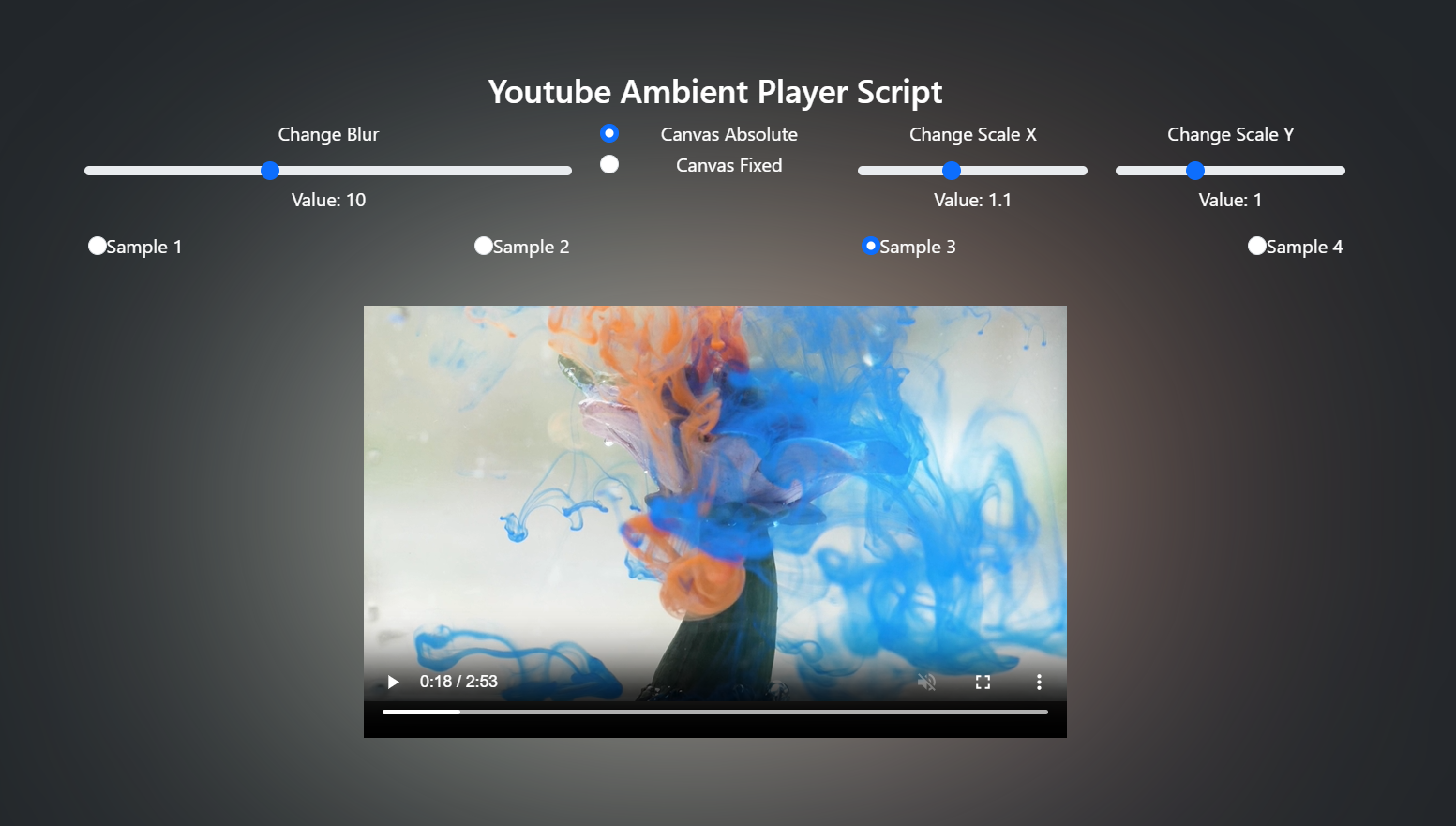 YouTube Ambient Player Script - Transform Your Website Video Player into a Relaxing Experience ...