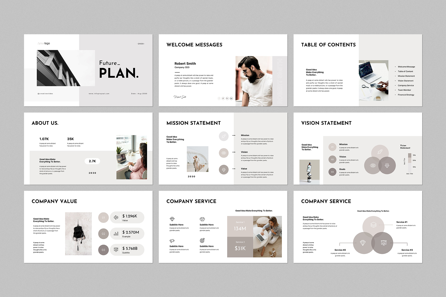 Future Plan PowerPoint Template, Presentation Templates | GraphicRiver
