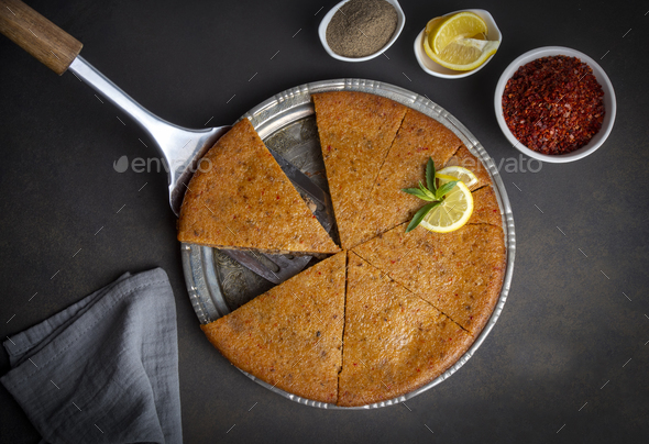Traditional food of Antakya - Turkey, oruk in the tray. Tepsi oruk ...