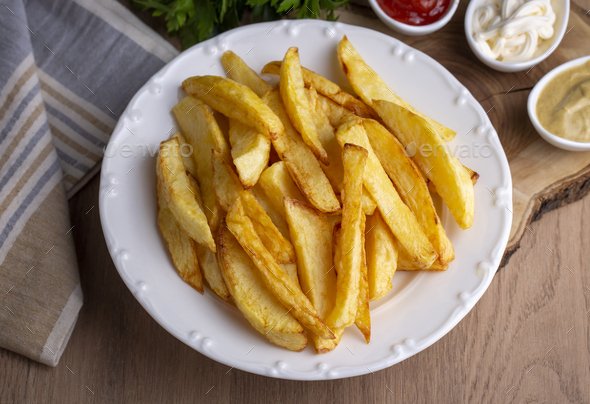 Turkish style handmade french fries, Turkish name; Ev yapımı patates ...
