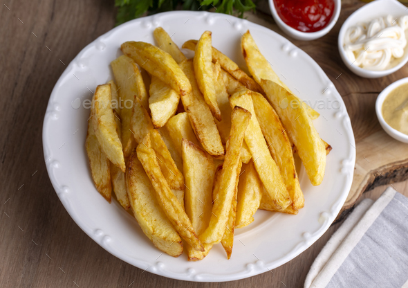 Turkish style handmade french fries, Turkish name; Ev yapımı patates ...