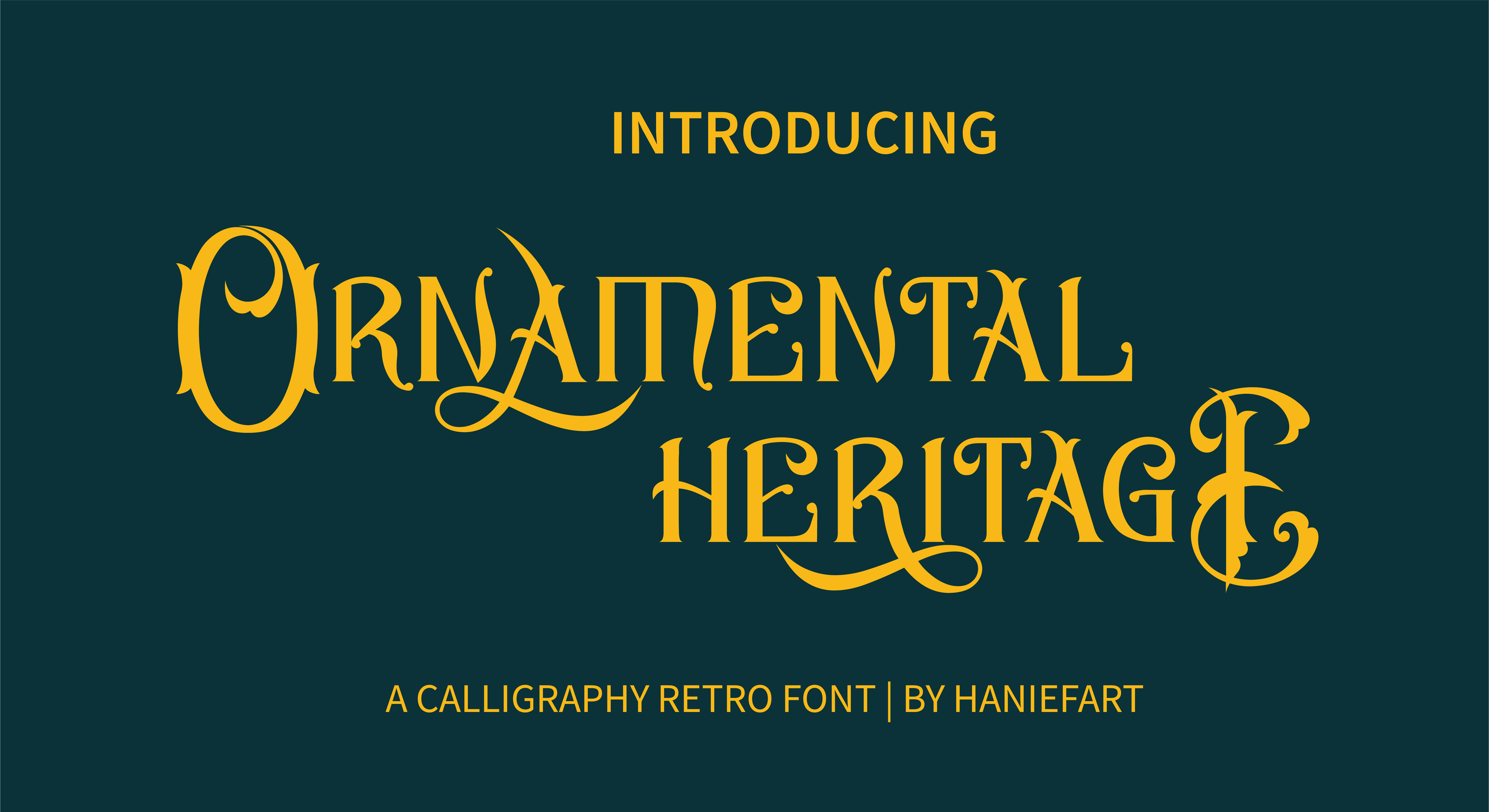 Ornamental Heritage, Fonts | GraphicRiver