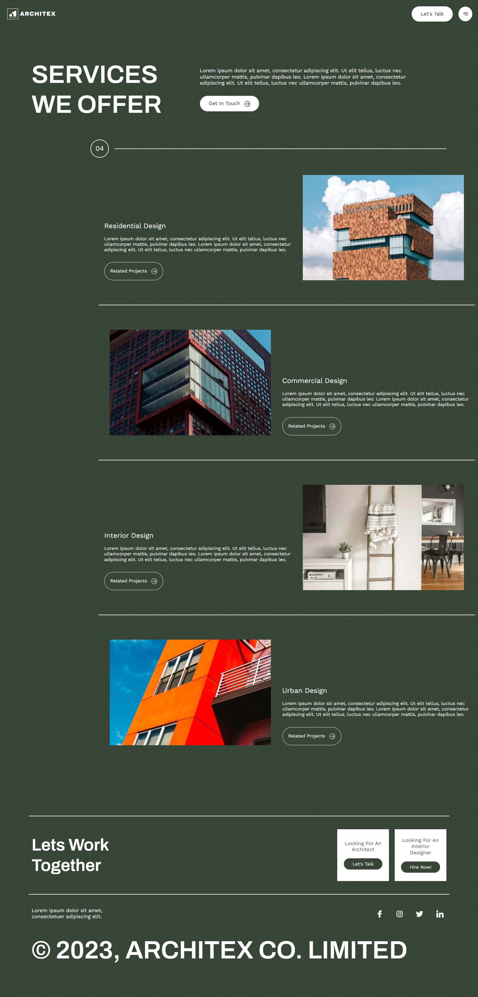 Architex - Architecture & Interior Design Elementor Template Kit by DesignSutra