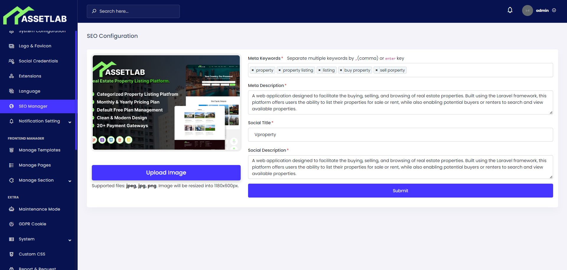 AssetLab - Property Listing Platform | Property Buy Sell | Property Rent by ViserLab