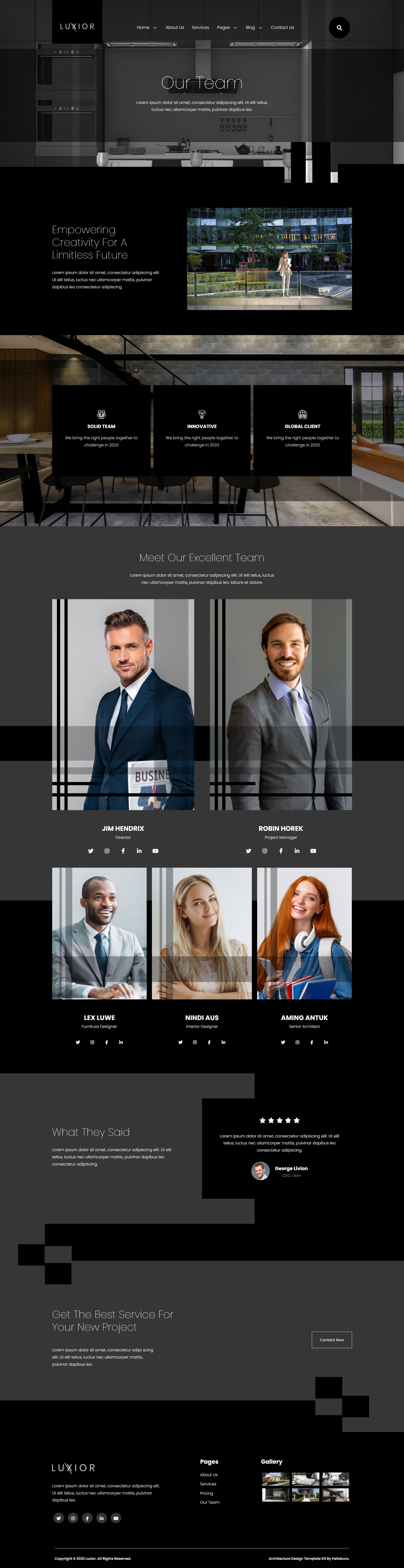 Luxior - Architecture & Interior Elementor Template Kit by hellokuro