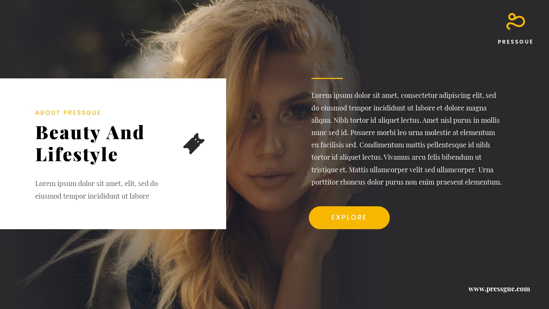 Pressgue - Magazine Google Slides Template, Presentation Templates