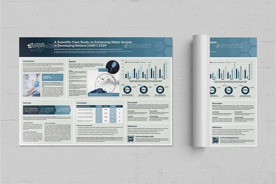 Landscape Research Poster Template, Print Templates | GraphicRiver