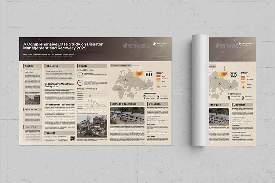 Landscape Research Poster Template, Print Templates | GraphicRiver