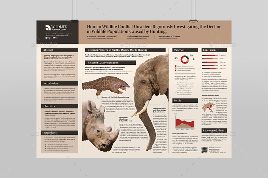 Landscape Research Poster Template, Print Templates | GraphicRiver