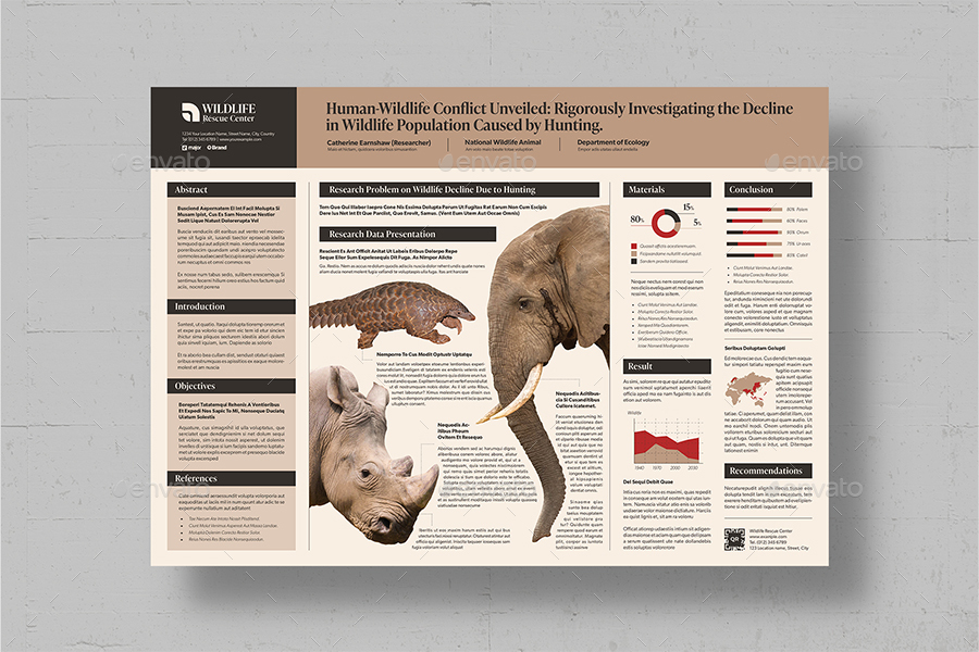 Landscape Research Poster Template, Print Templates | GraphicRiver