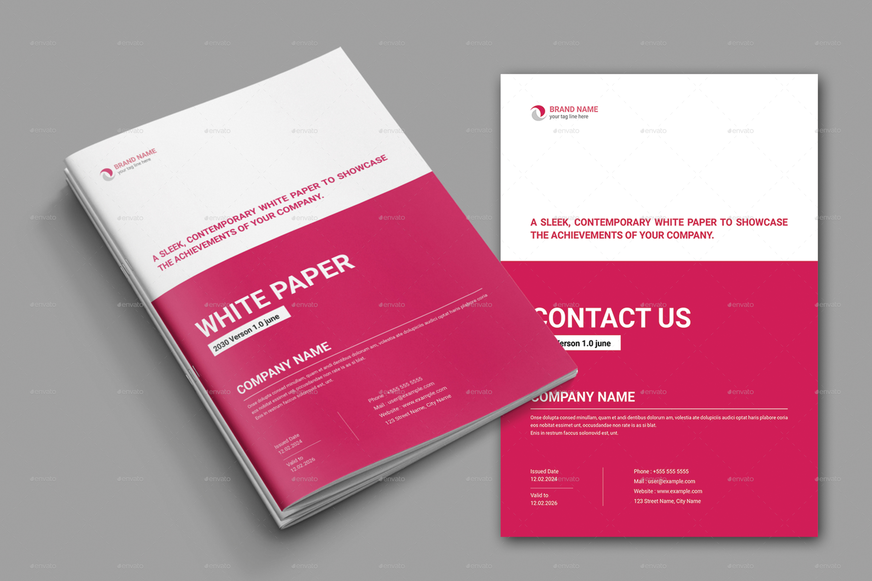 Corporate White Paper Design Template, Print Templates | GraphicRiver