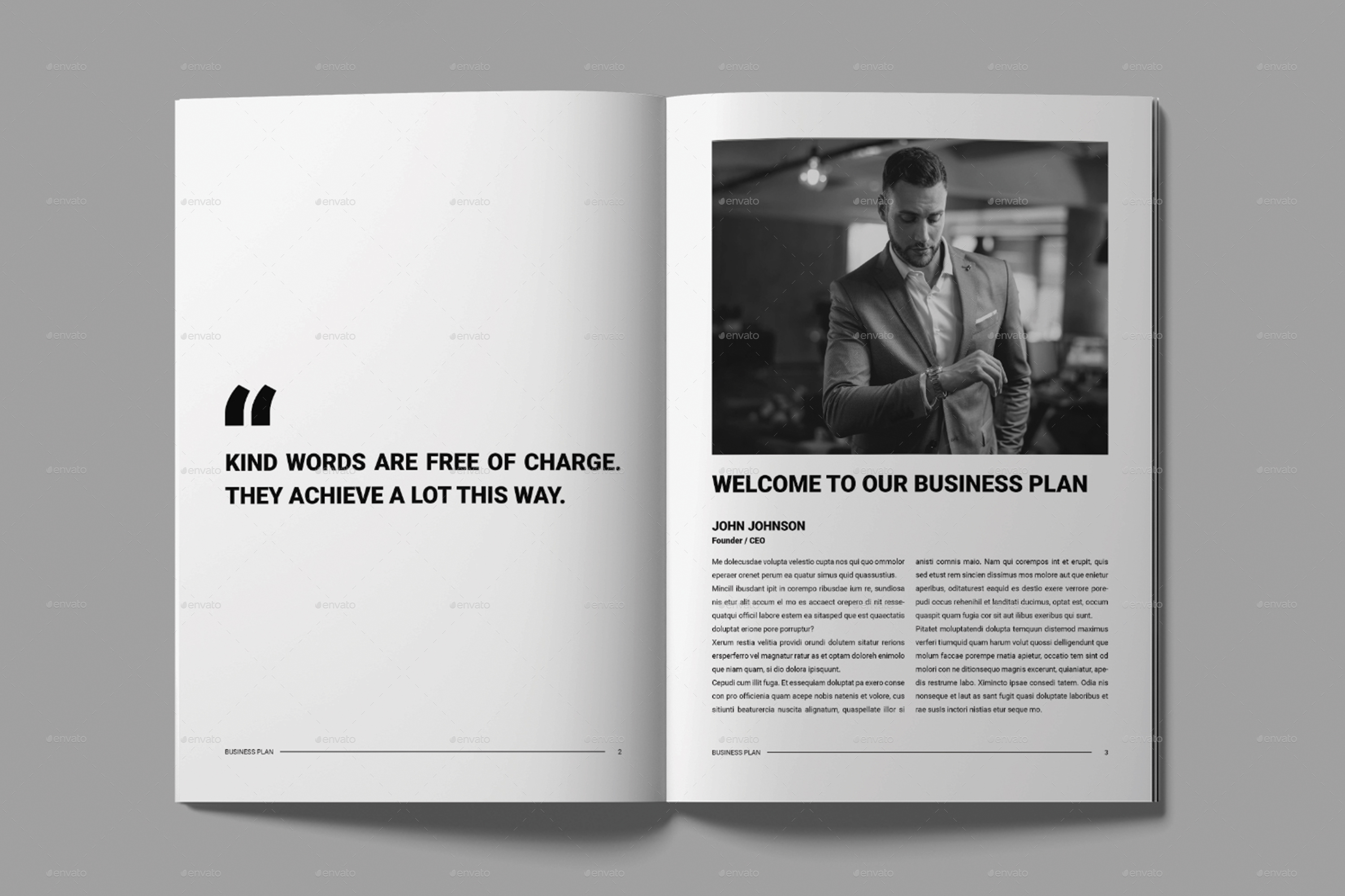 Business Plan Design Template, Print Templates | GraphicRiver