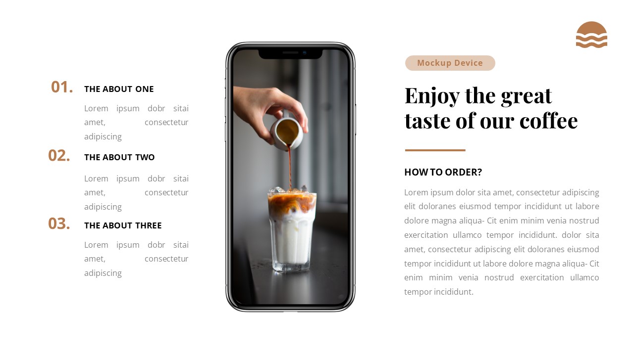 Caffeein - Coffee & Resto Powerpoint Template, Presentation Templates