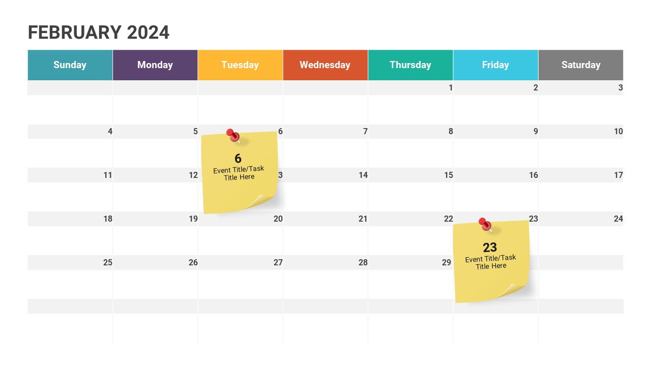 Calendar 2024 PowerPoint Template, Presentation Templates | GraphicRiver