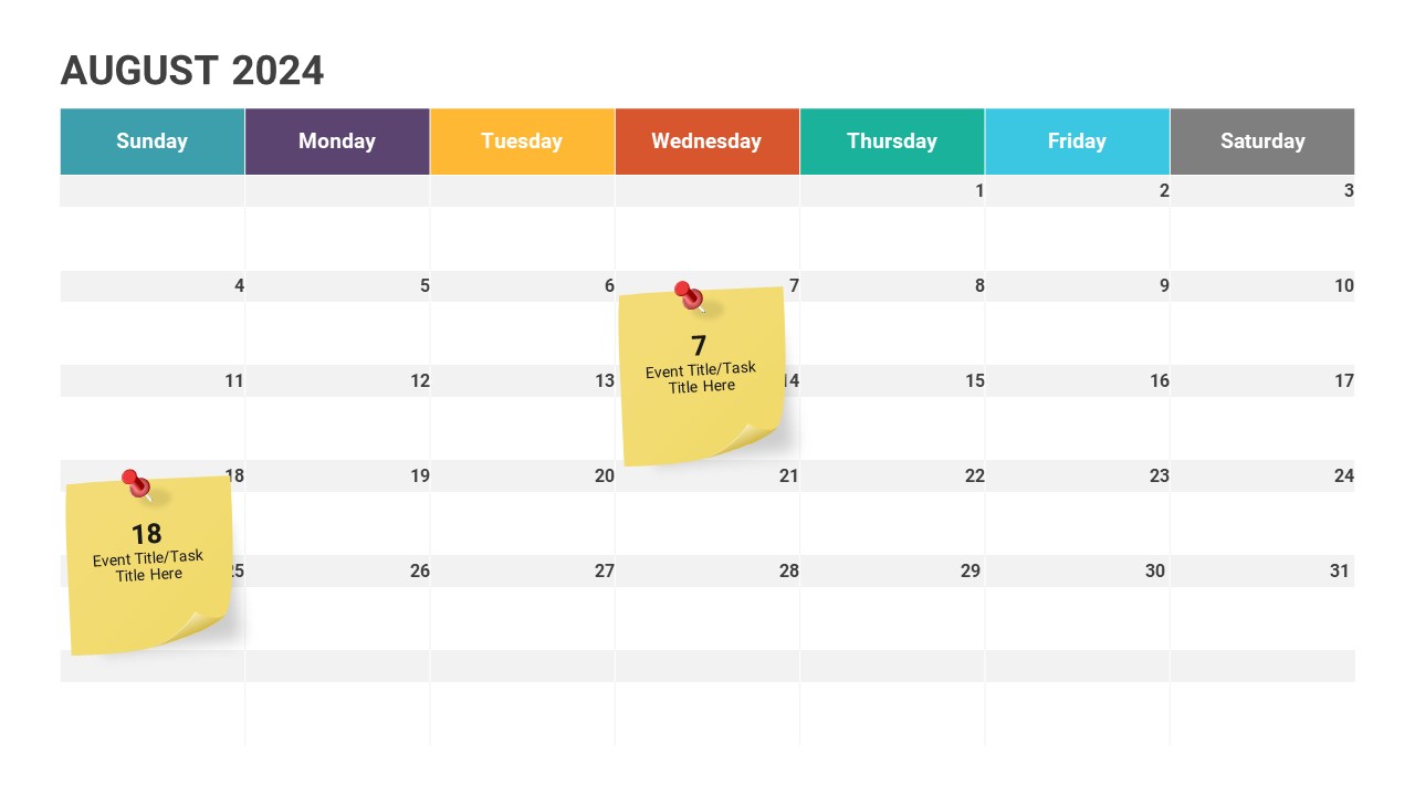 Calendar 2024 PowerPoint Template, Presentation Templates | GraphicRiver