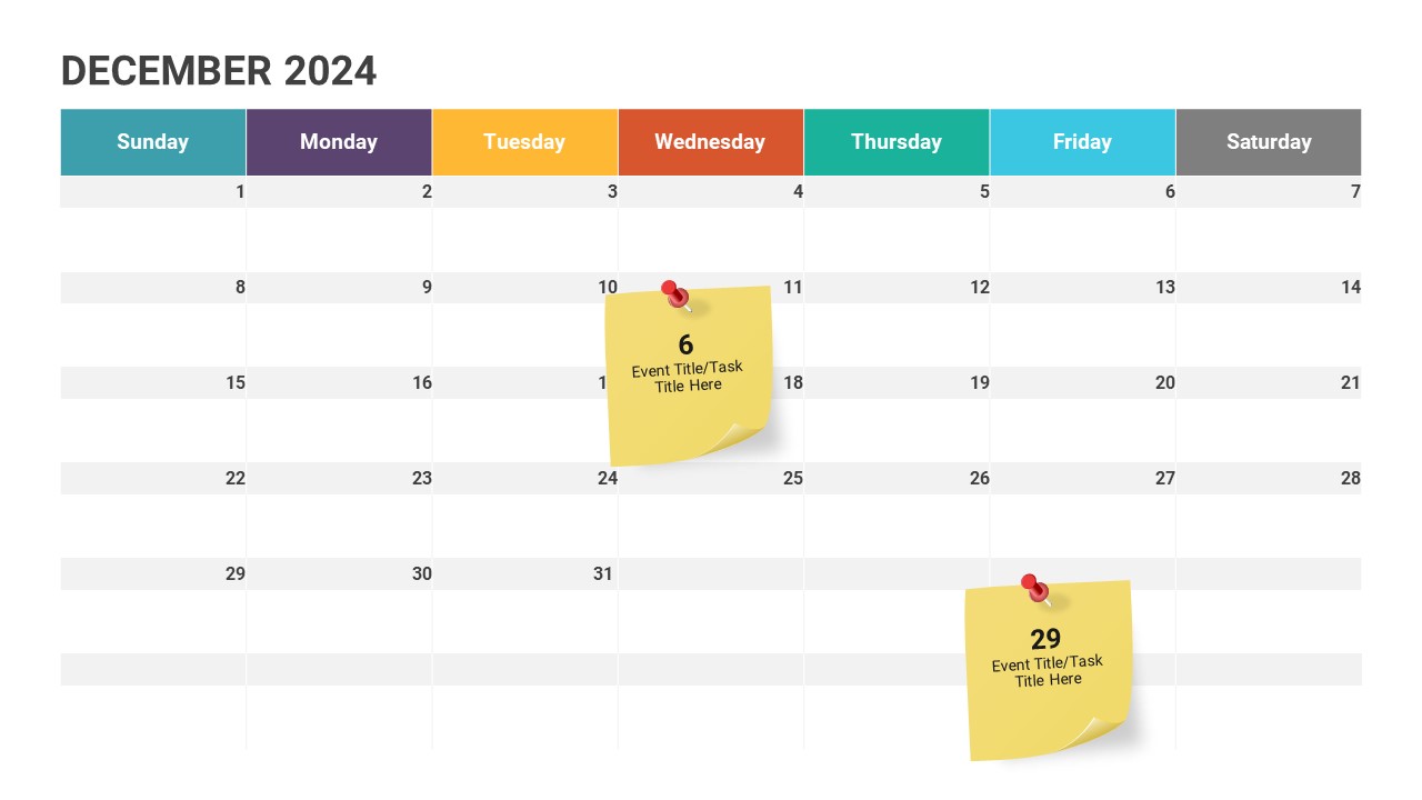 Calendar 2024 PowerPoint Template, Presentation Templates | GraphicRiver