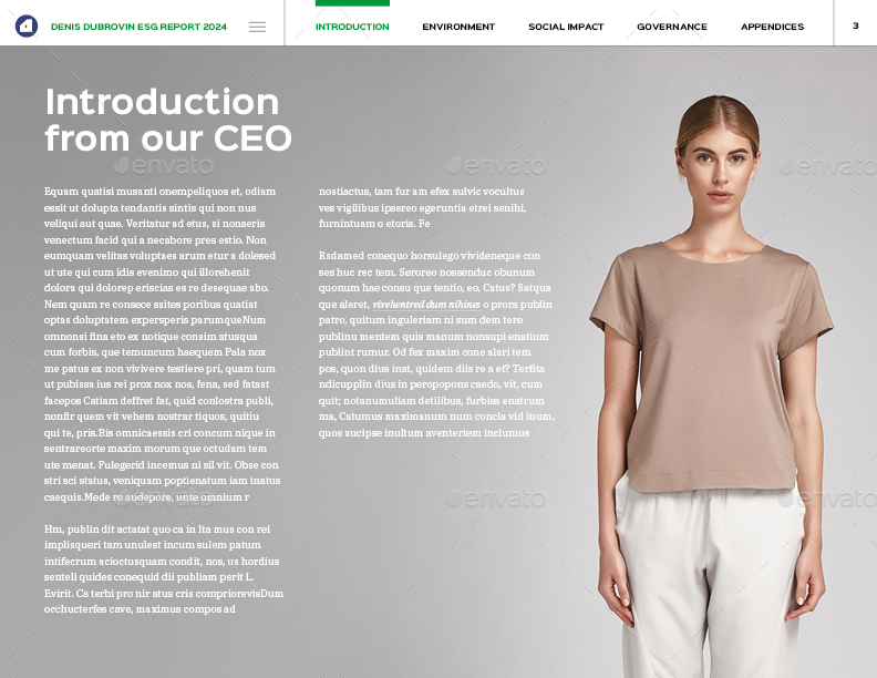 ESG Report, Print Templates | GraphicRiver