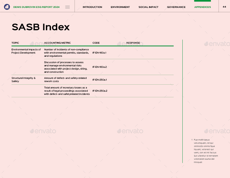 ESG Report, Print Templates | GraphicRiver