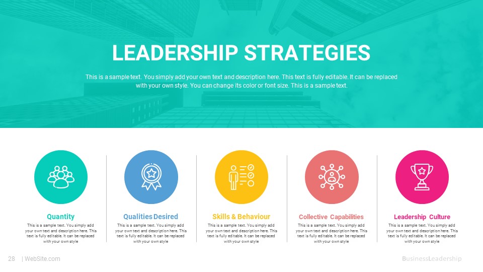 Business Leadership PowerPoint Presentation Template, Presentation ...
