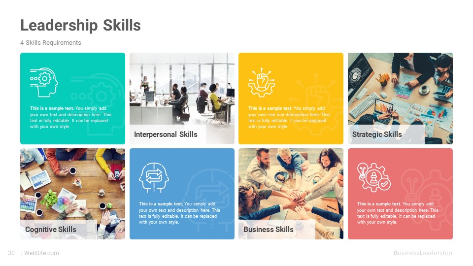 Business Leadership PowerPoint Presentation Template, Presentation ...