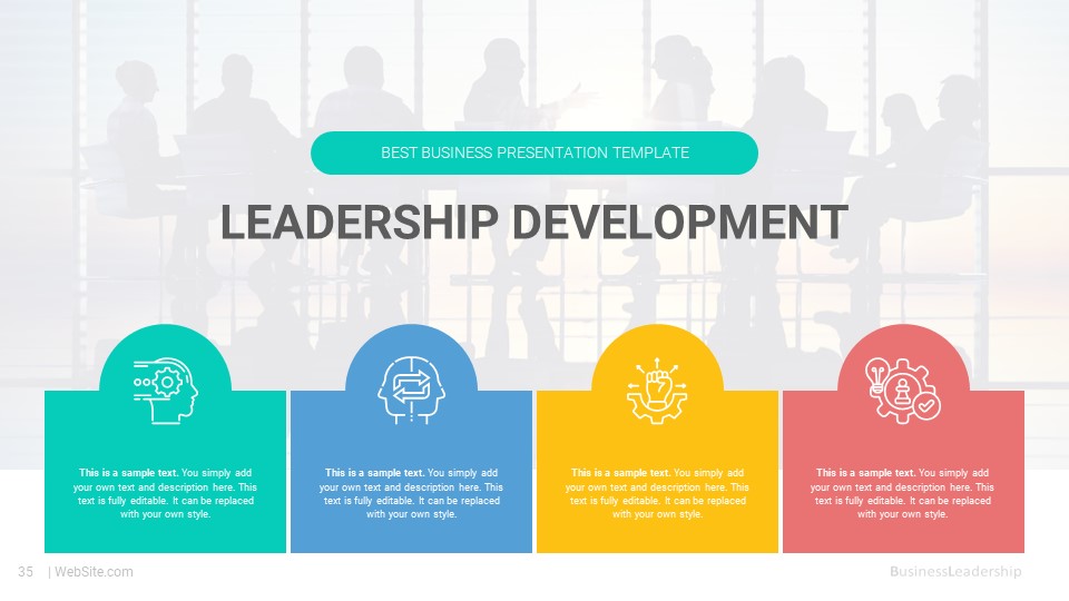 Business Leadership PowerPoint Presentation Template, Presentation ...