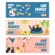 Set of Cat Banners Vector Concept, Vectors | GraphicRiver
