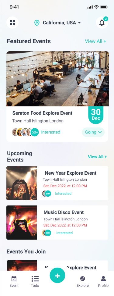 Eventy - Event Booking React Native Expo Ui Kit by lalaWeb | CodeCanyon
