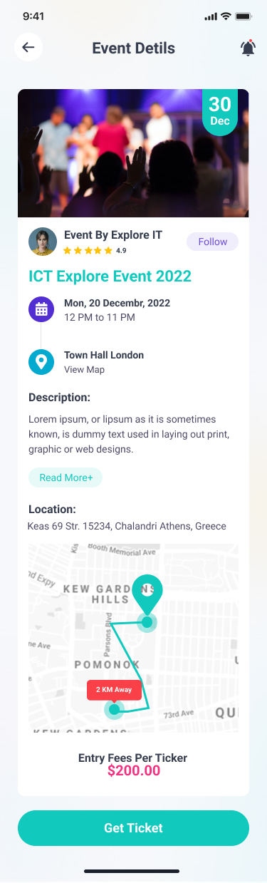 Eventy - Event Booking React Native Expo Ui Kit by lalaWeb | CodeCanyon
