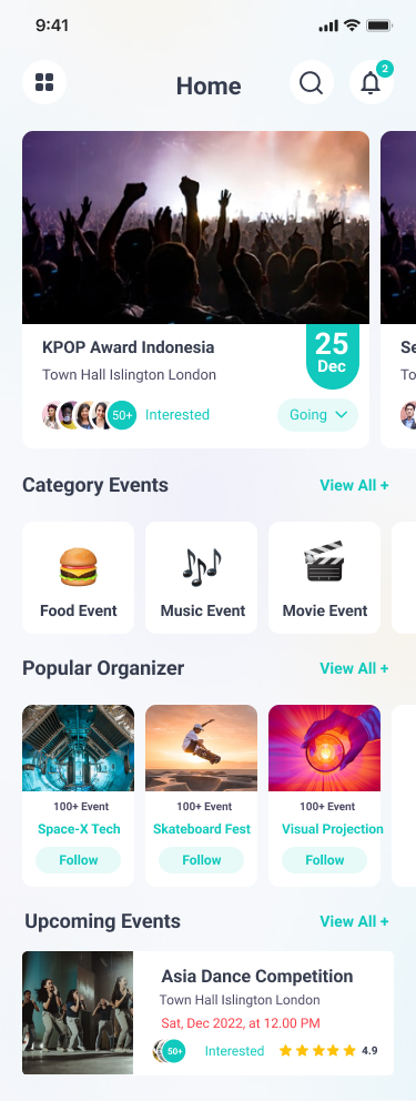 Eventy - Event Booking React Native Expo Ui Kit by lalaWeb | CodeCanyon