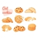 Oat Cookies, Vectors | GraphicRiver