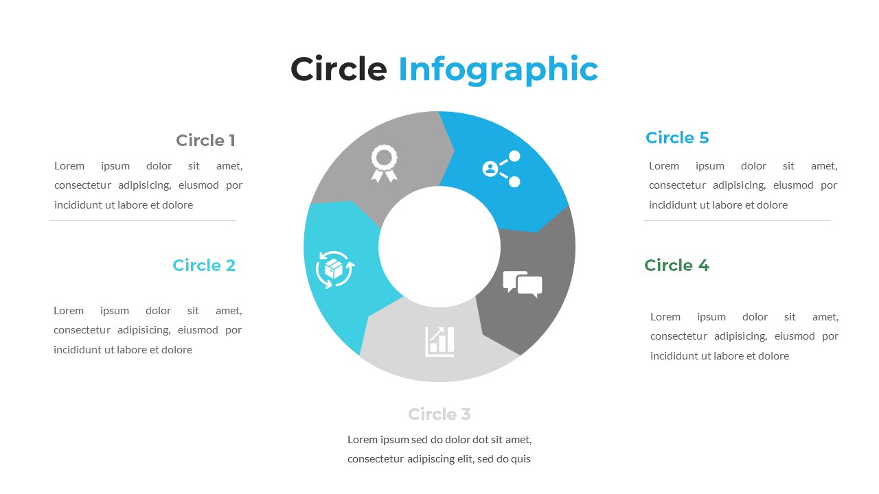 Circle Infographics Google Slide Template, Presentation Templates ...