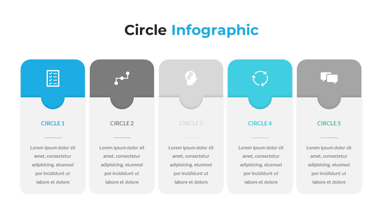 Circle Infographics Google Slide Template, Presentation Templates ...