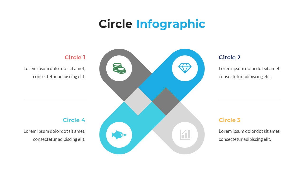 Circle Infographics Google Slide Template, Presentation Templates ...