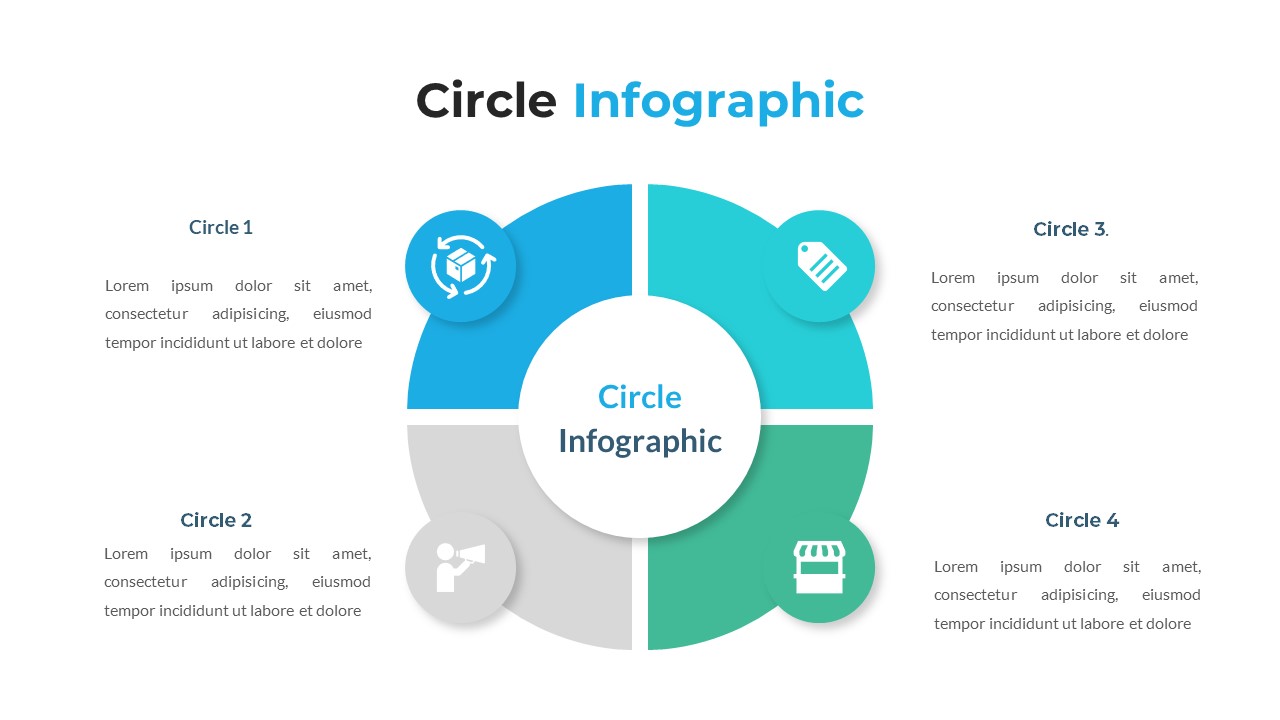Circle Infographics Google Slide Template, Presentation Templates ...