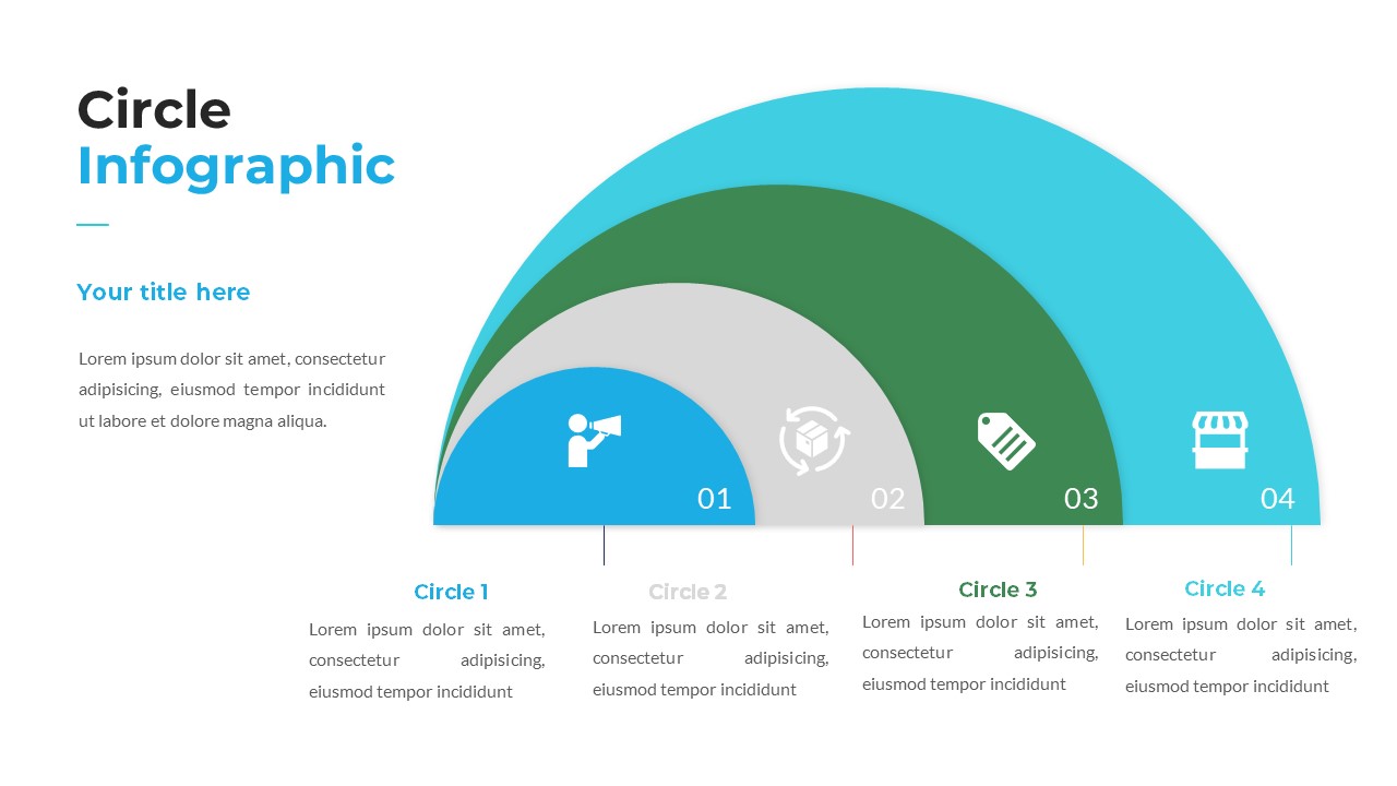 Circle Infographics Google Slide Template, Presentation Templates ...