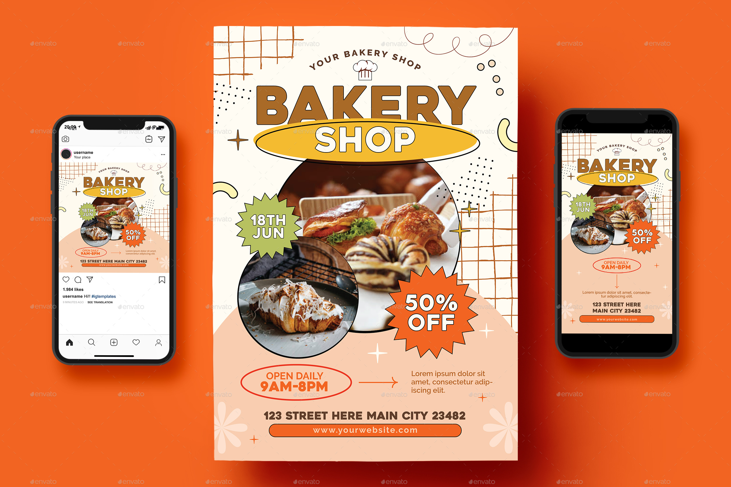 Bakery Flyer, Print Templates | GraphicRiver