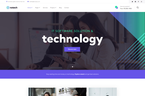 Notech - IT Solutions & Services Template Kit by surisoft | ThemeForest