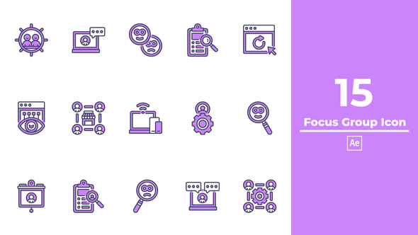 Focus Group Icon After Effects, After Effects Project Files | VideoHive