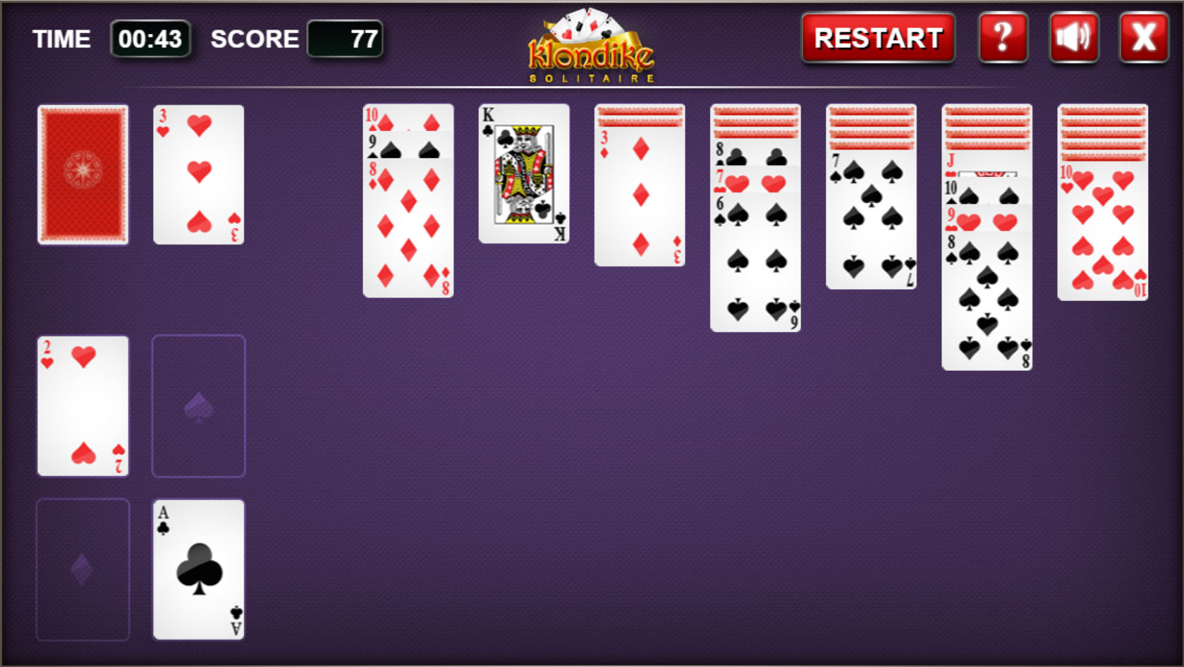 Klondike - HTML5 Solitaire Game by codethislab | CodeCanyon