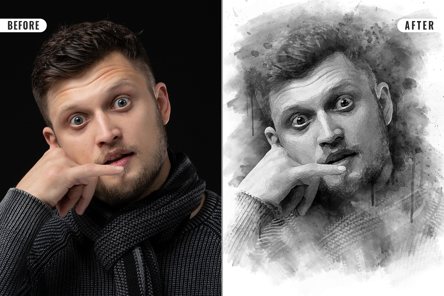 Ink Splatter Photo Effect, Add-ons | GraphicRiver