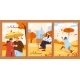 Fall Season Postcards Vector Set, Vectors | GraphicRiver