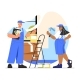 Workers Painting Wall Vector Concept, Vectors | GraphicRiver