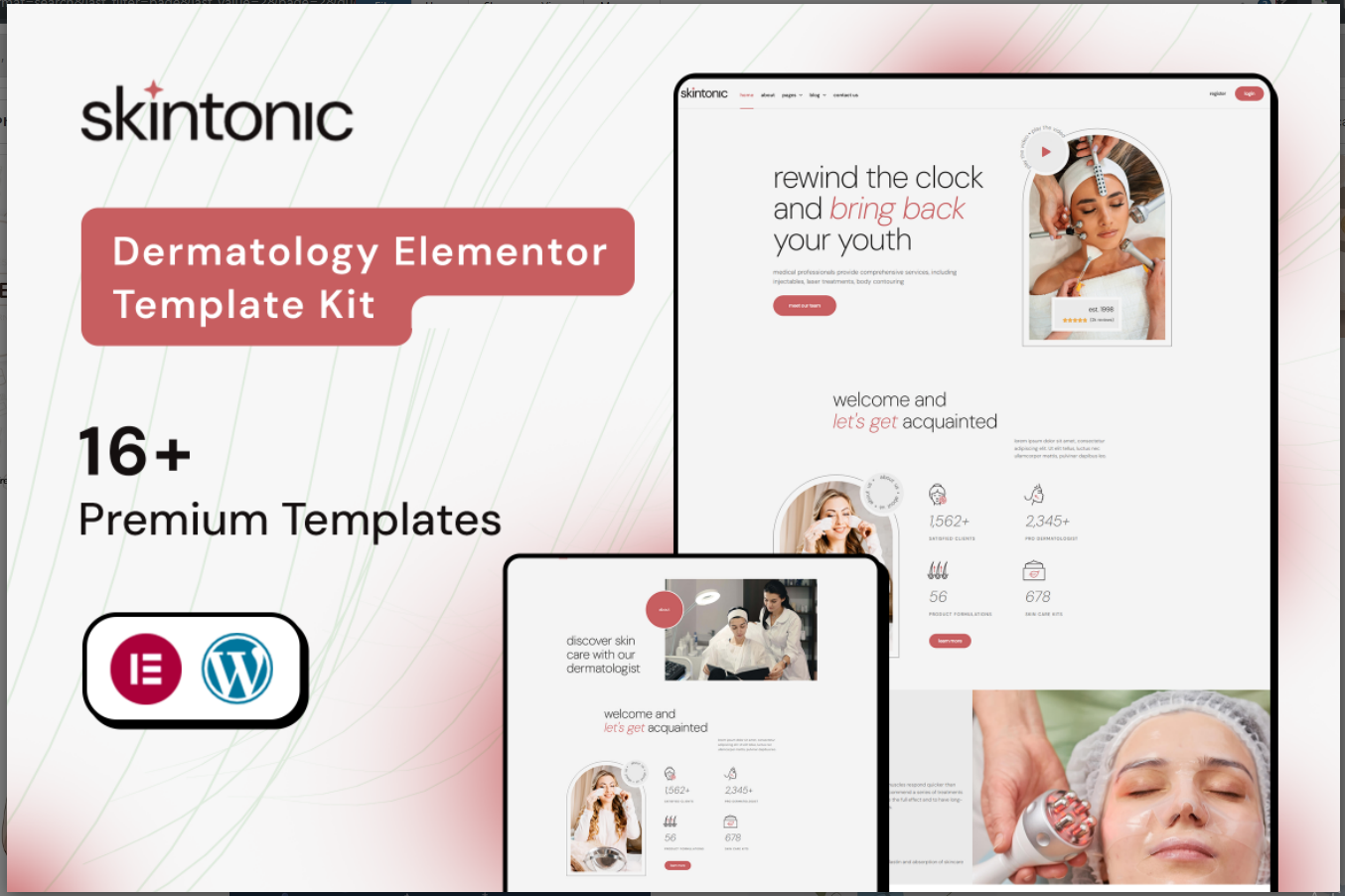 Skintonic - Dermatology Elementor Pro Template Kit by DsgnKit | ThemeForest
