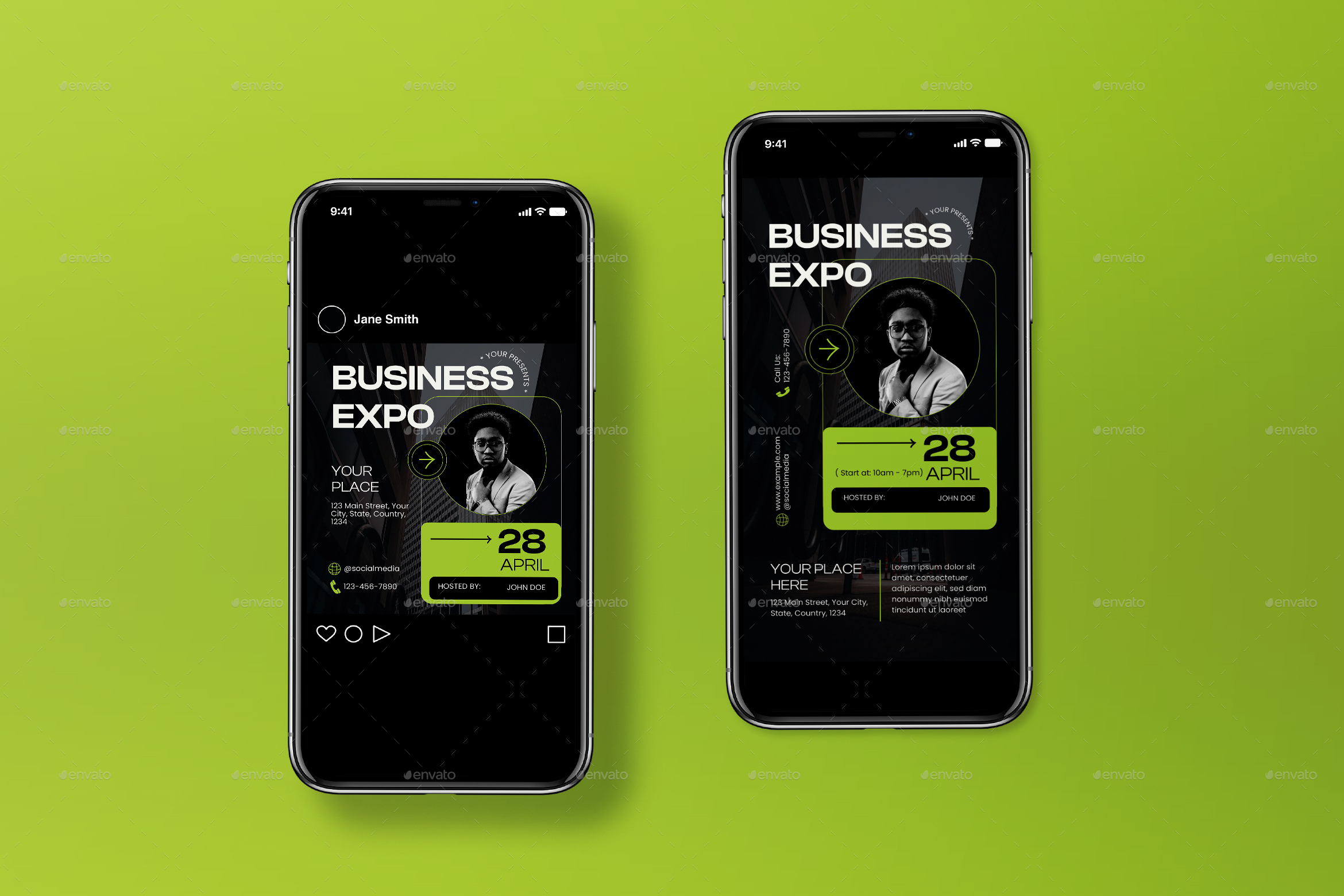 Black Edgy Business Flyer Set, Print Templates | GraphicRiver