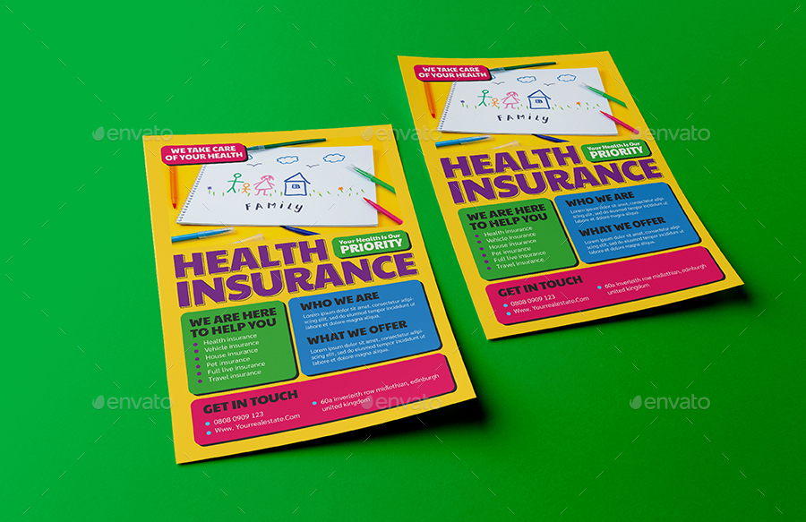 Insurance Flyer, Print Templates | GraphicRiver
