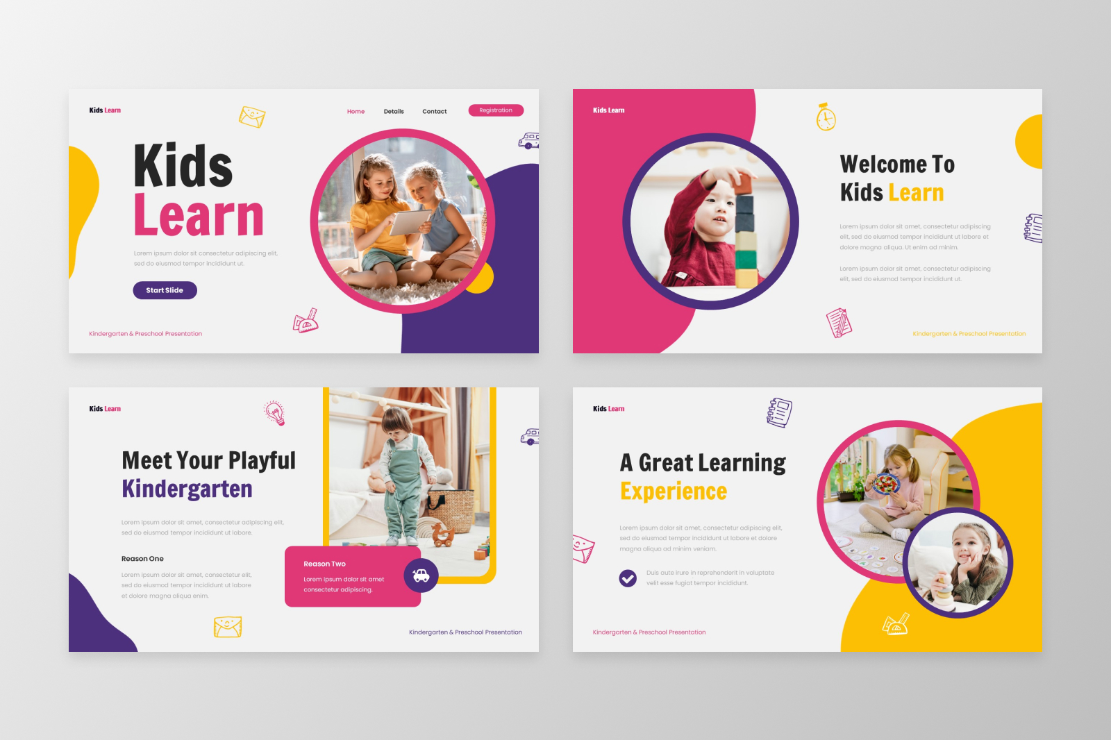Education Kids Google Slide Template, Presentation Templates | GraphicRiver