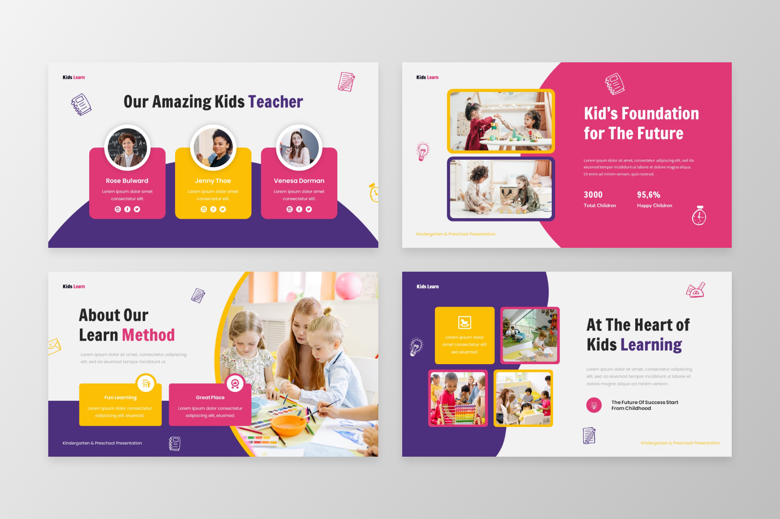 Education Kids Google Slide Template, Presentation Templates | GraphicRiver