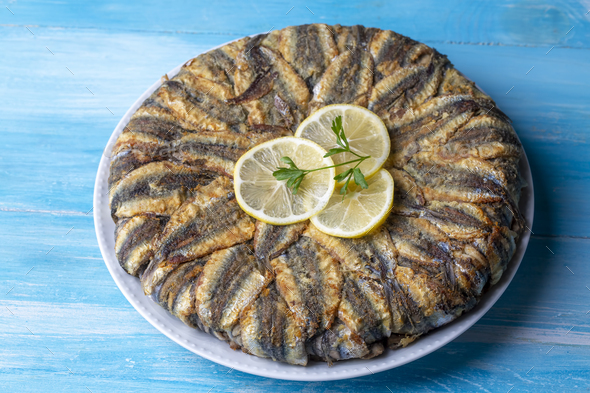 Fried Anchovies (Turkish Name: Hamsi Tava) Traditional delicious ...